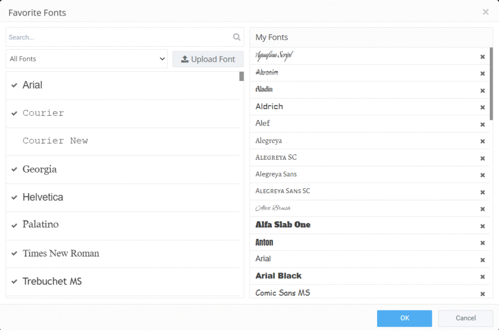 Why Can't I See All of the Google Fonts in the Font Selection Dropdown? - 3D Issue Knowledge Base